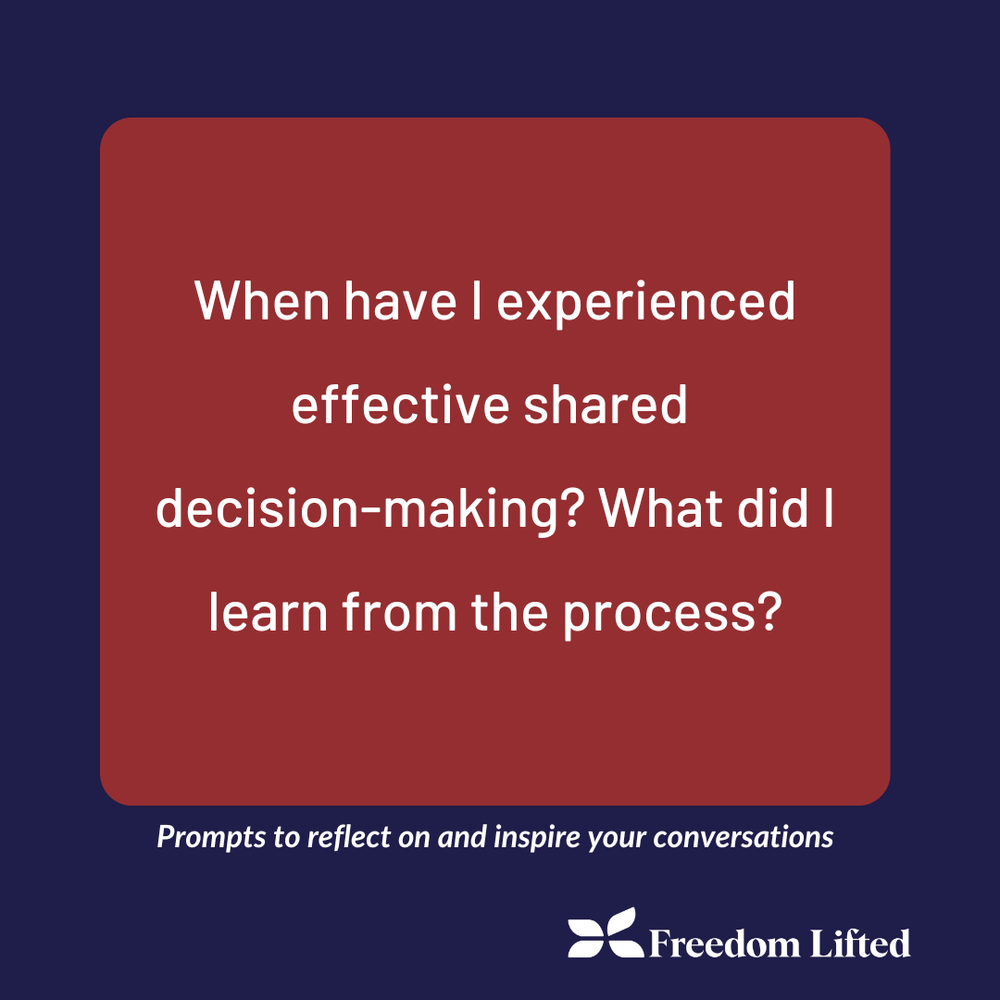 Conversation 5: Making Decisions — Freedom Lifted