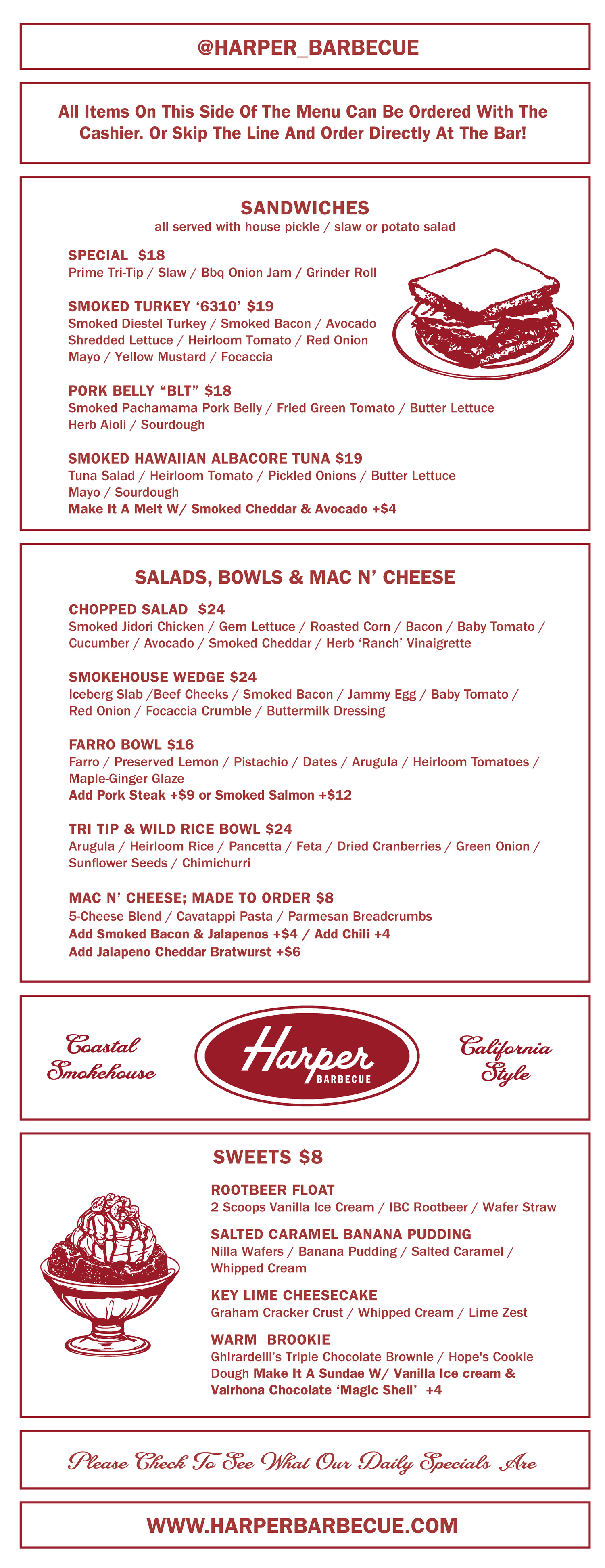 Menu — Harper Barbecue