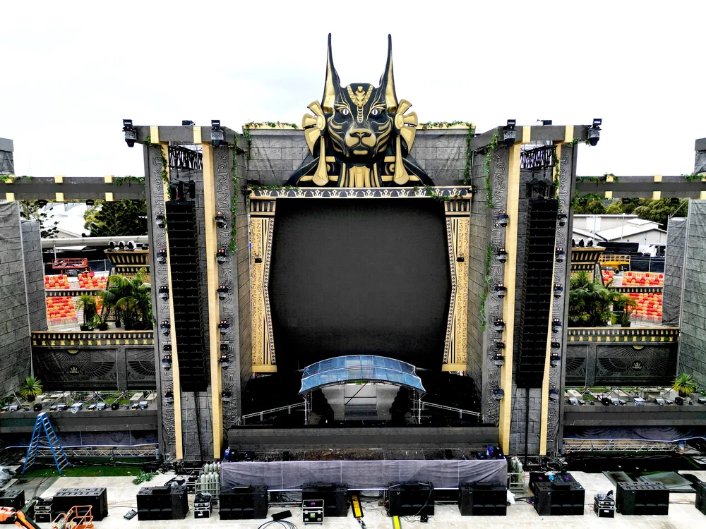 HSU Knockout Outdoor | Australia’s largest festival stage using Layher ...