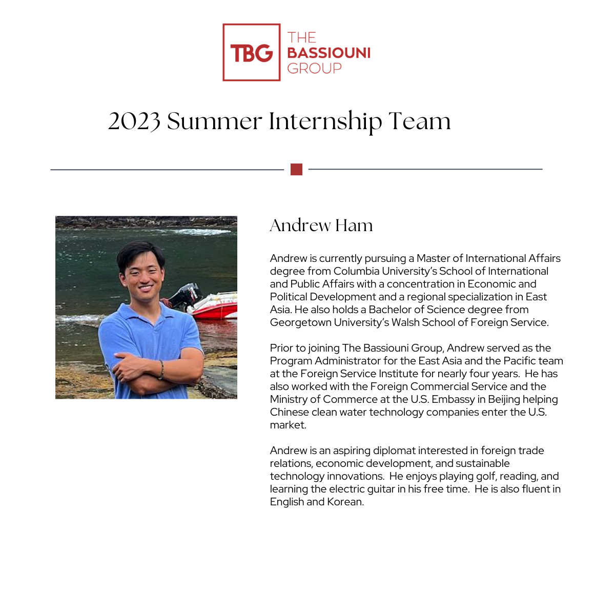 TBG’s Summer 2023 Internship Team — TBG