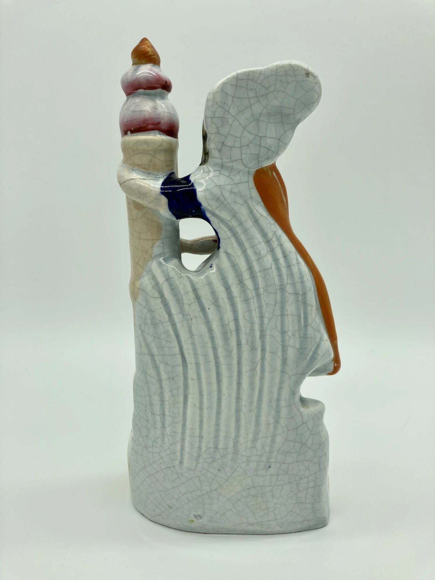 Victorian Staffordshire Pottery Castle, circa 1860-75