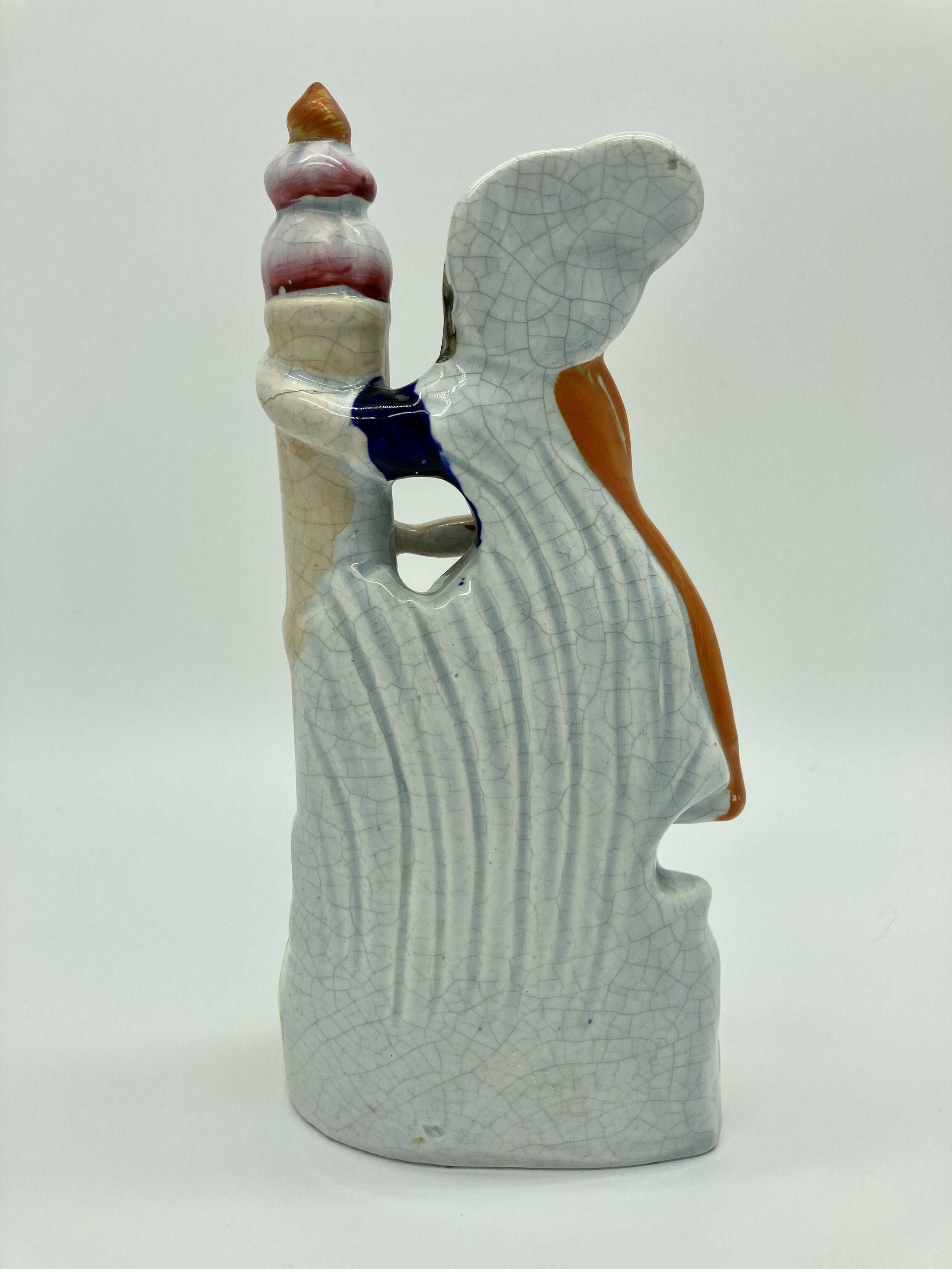 Victorian Staffordshire Pottery Castle, circa 1860-75