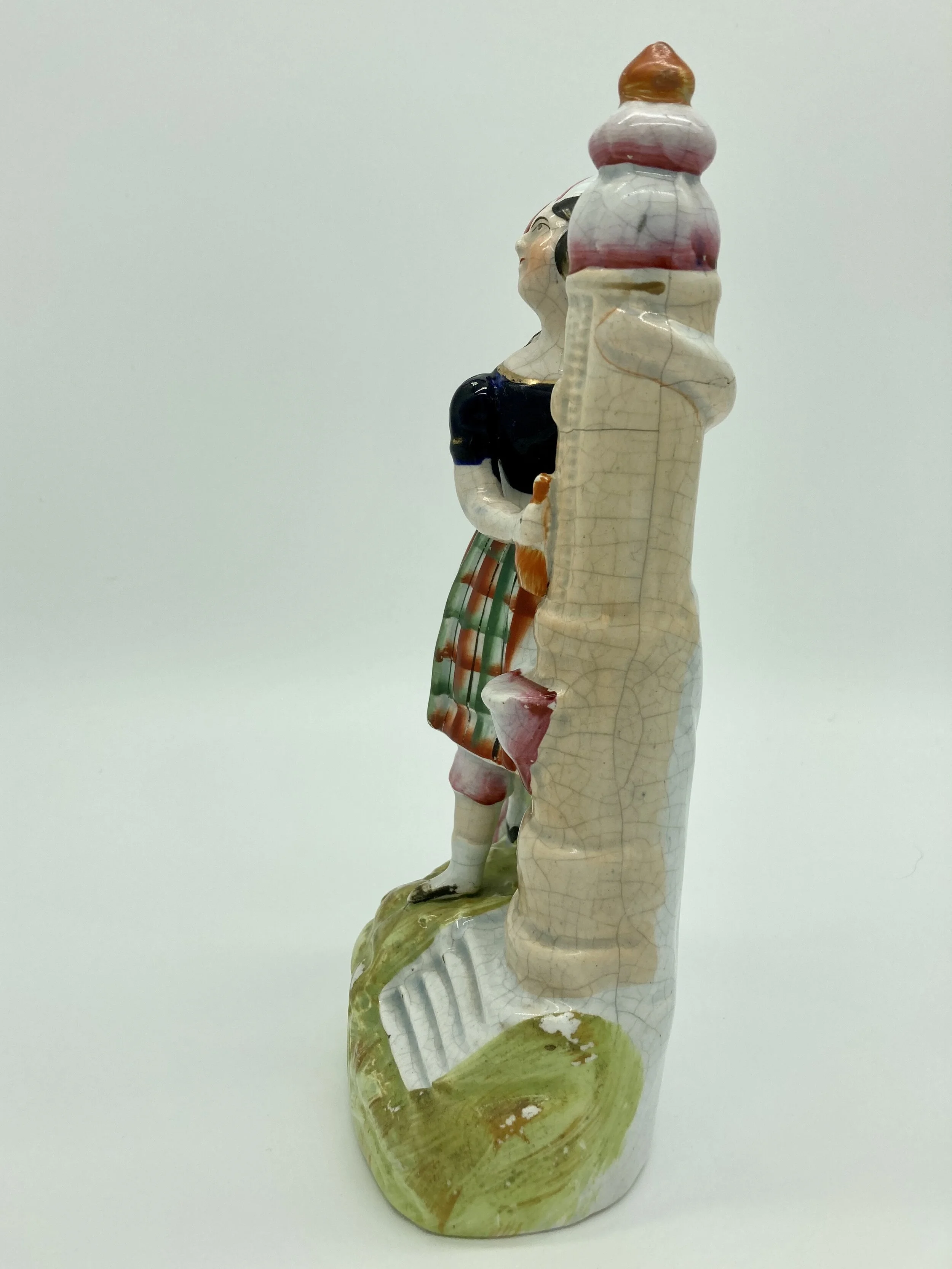 Victorian Staffordshire Pottery Castle, circa 1860-75