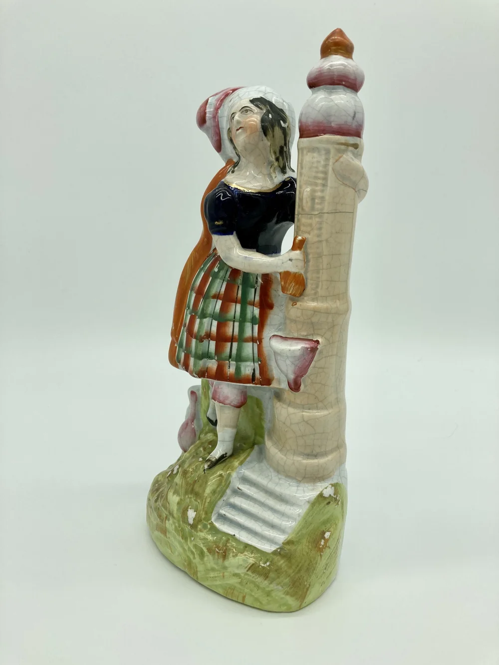 Victorian Staffordshire Pottery Castle, circa 1860-75