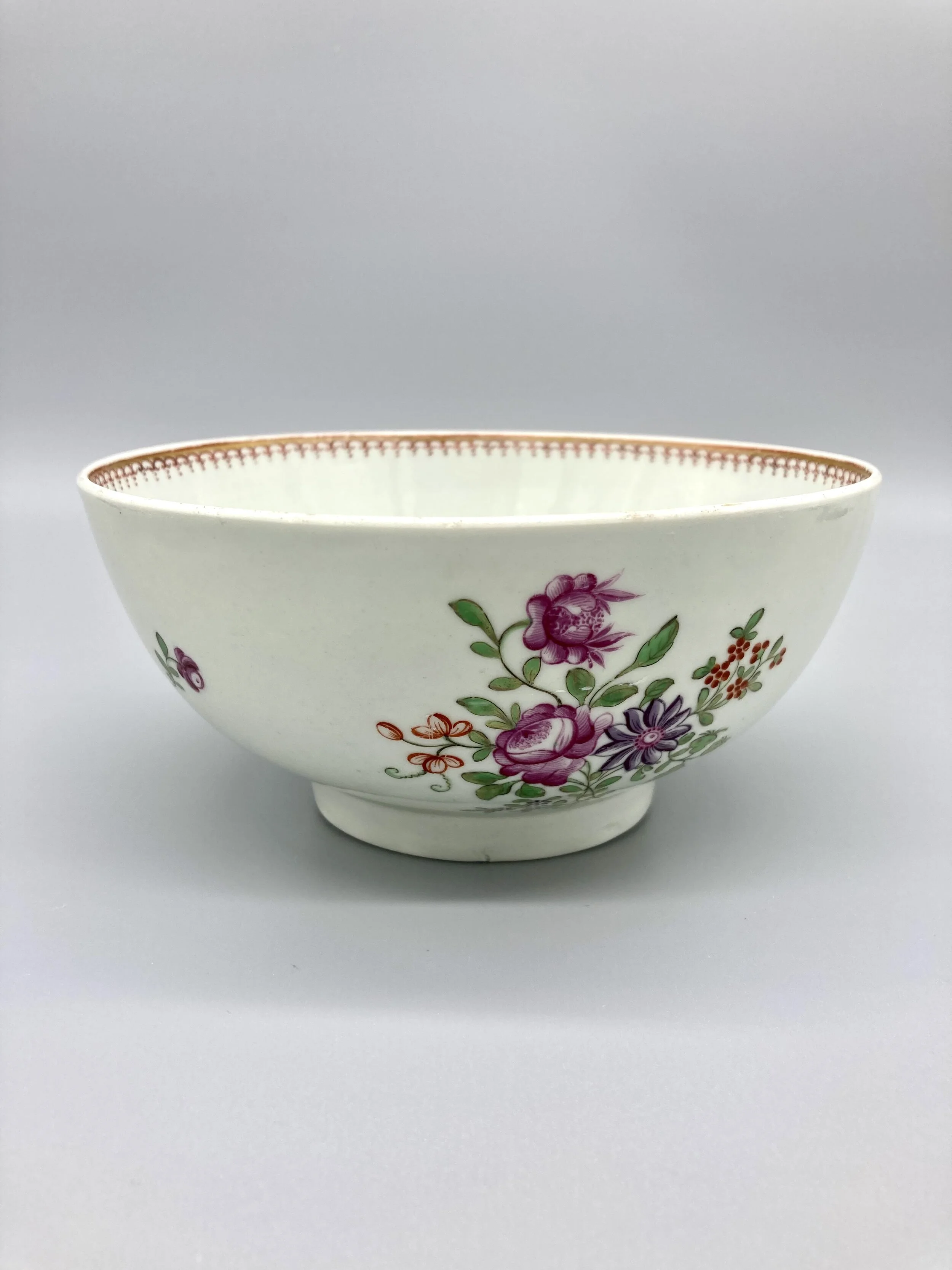 Pinxton porcelain bowl, c. 1800