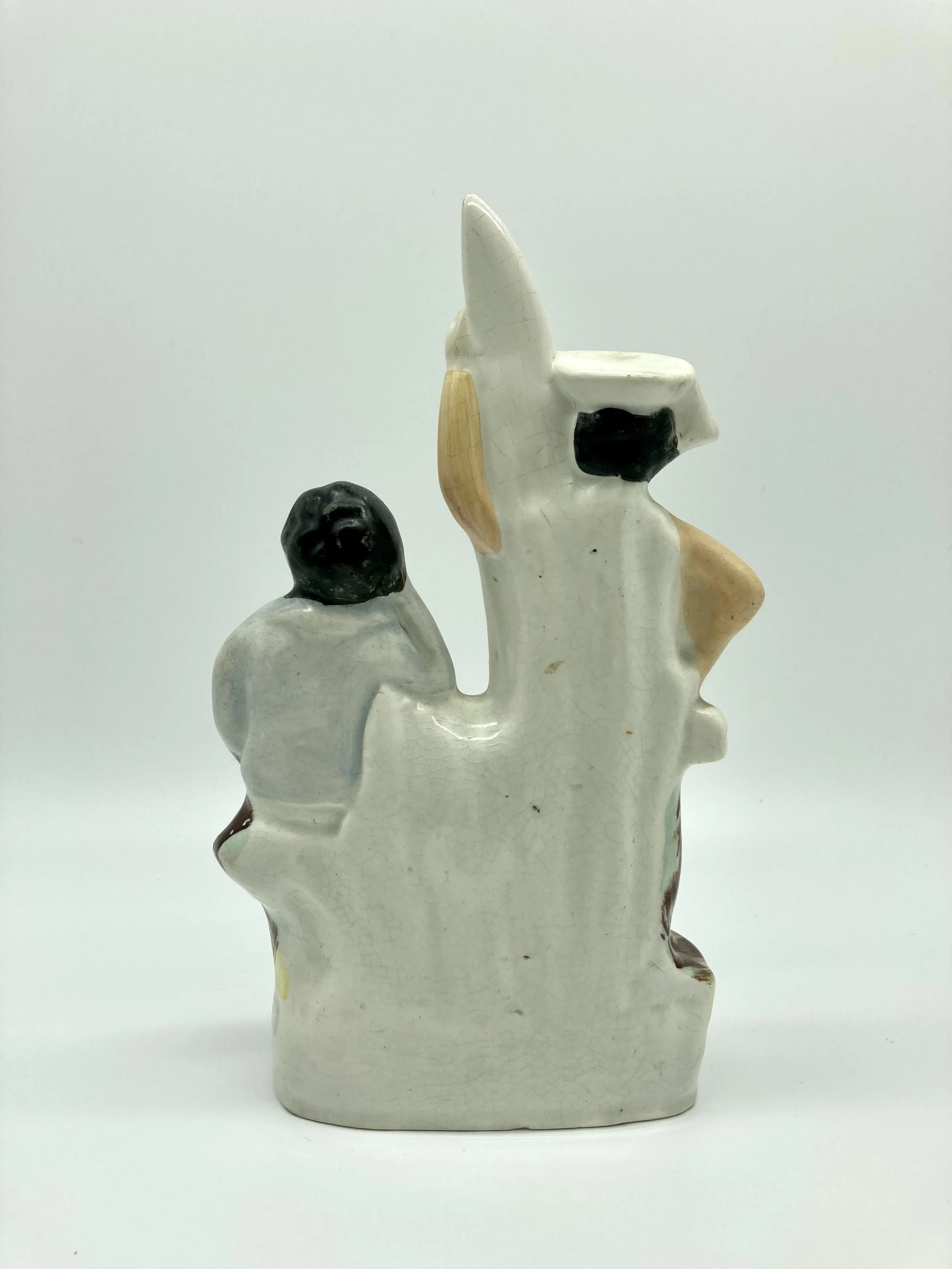 Victorian Staffordshire Pottery Castle, circa 1860-75