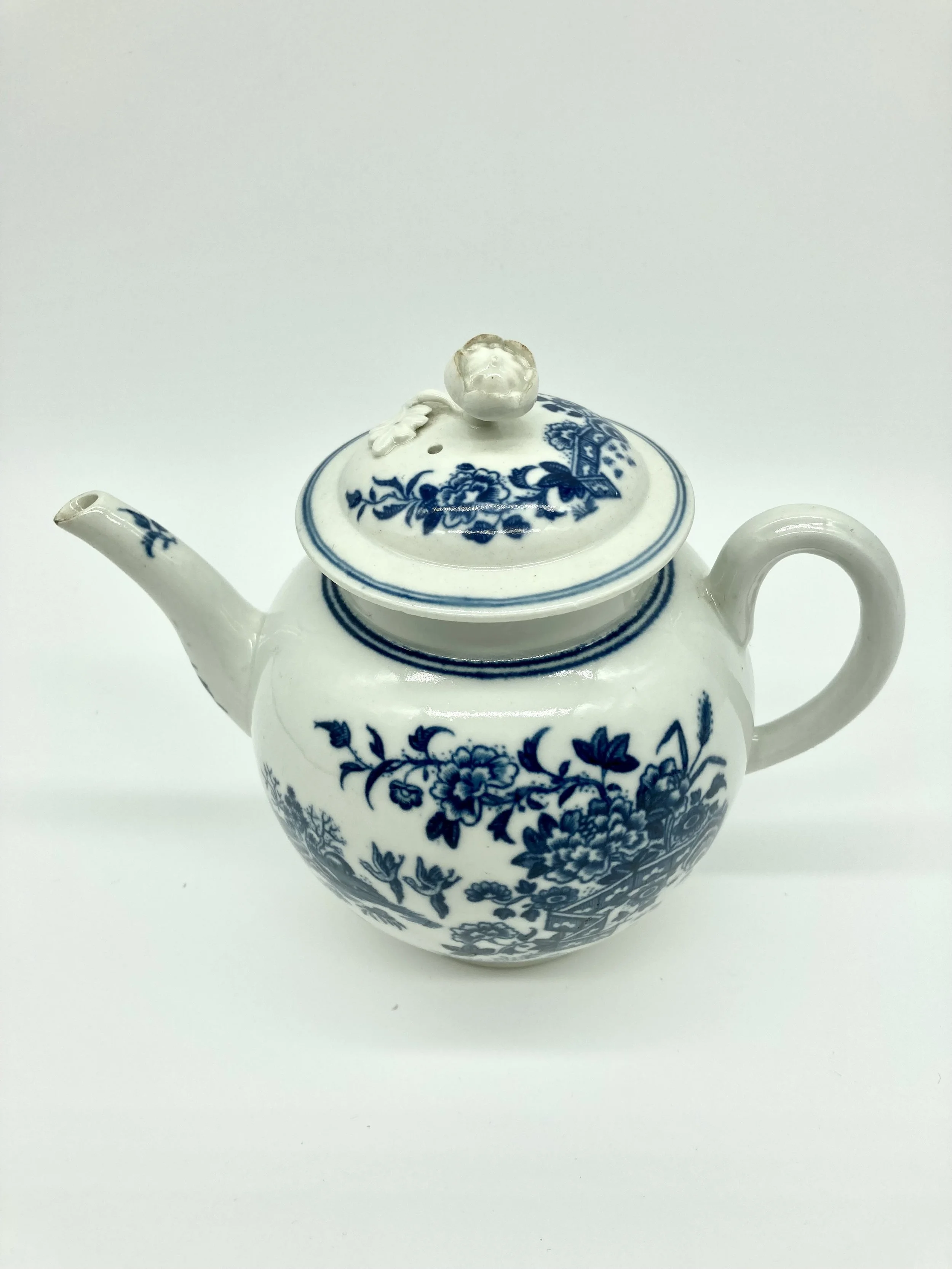 New Hall Porcelain Teapot, Boy in the Window Pattern 425, c1810 ...