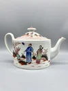 New Hall Porcelain Teapot Stand, Tobacco Pattern 490, circa 1800