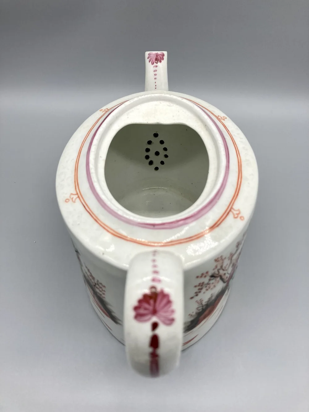 New Hall Porcelain Teapot Stand, Tobacco Pattern 490, circa 1800