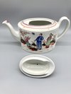 New Hall Porcelain Teapot Stand, Tobacco Pattern 490, circa 1800