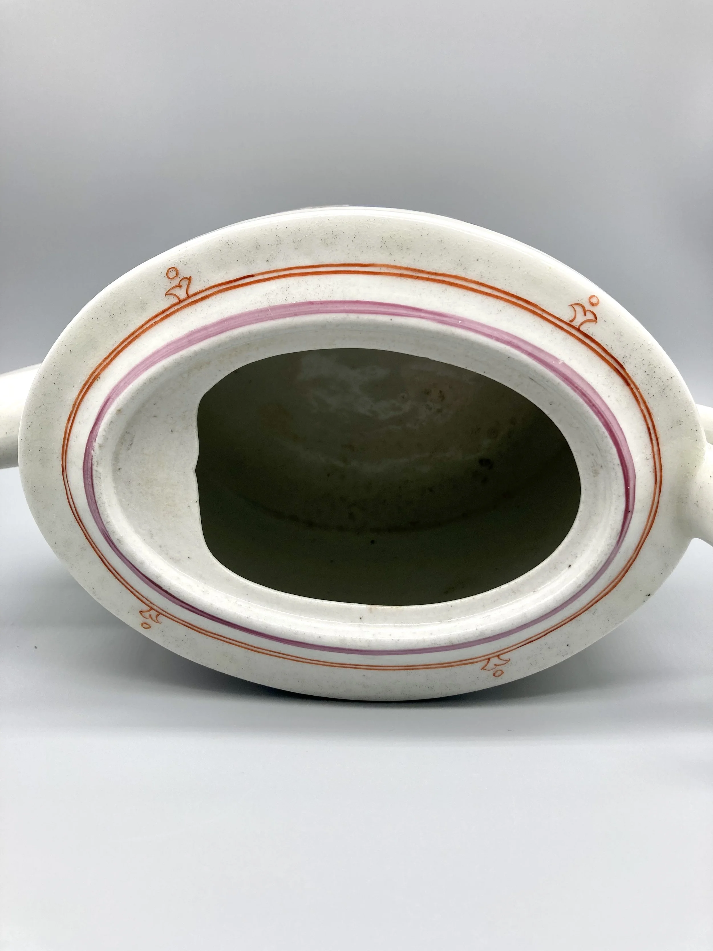 New Hall Porcelain Teapot Stand, Tobacco Pattern 490, circa 1800