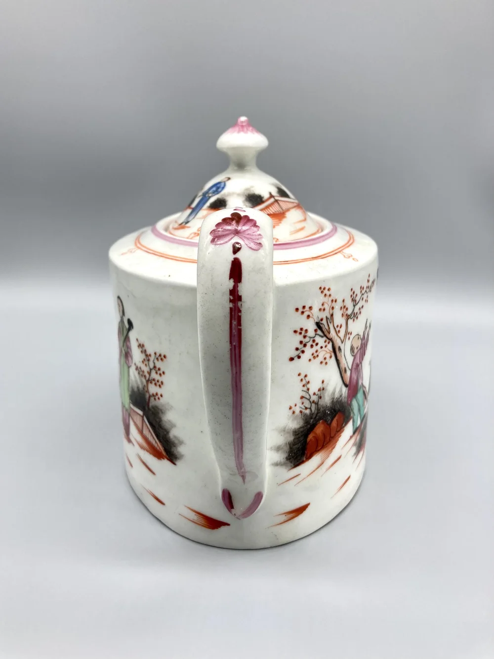 New Hall Porcelain Teapot Stand, Tobacco Pattern 490, circa 1800