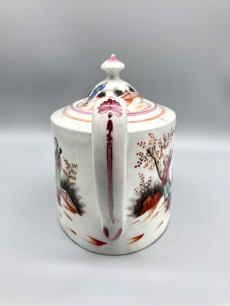 New Hall Porcelain Teapot Stand, Tobacco Pattern 490, circa 1800