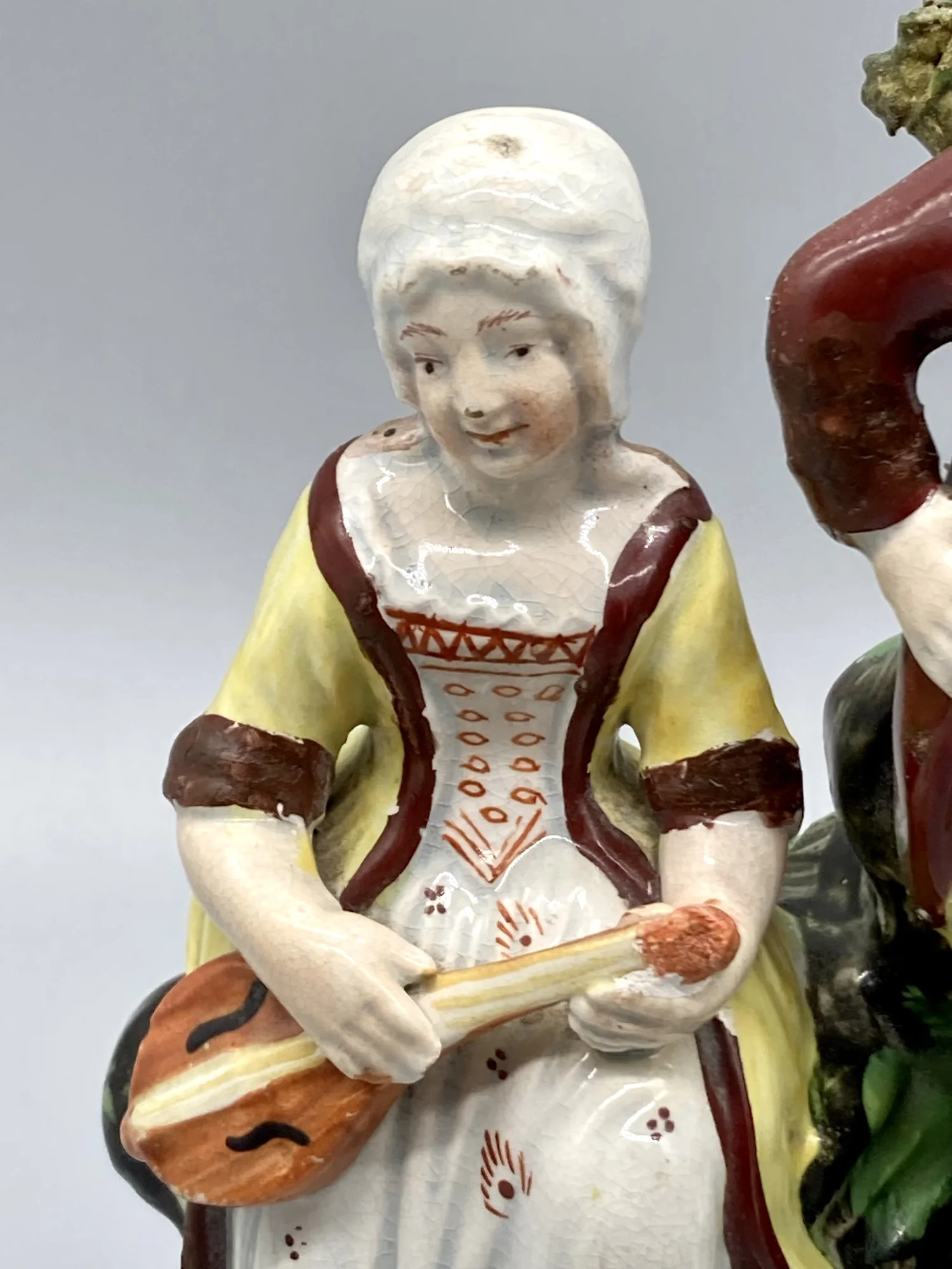 Early Staffordshire Pearlware Figure of Hope, circa 1800