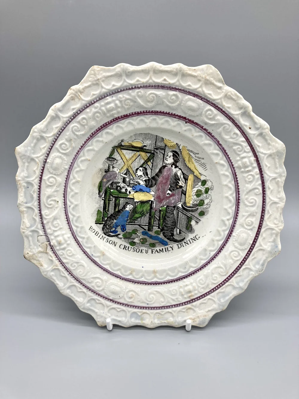 Victorian Nursery Plate, Juvenile Companions, circa 1840