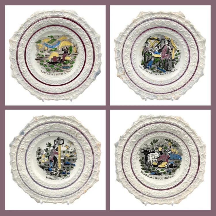 Victorian Nursery Plate, Juvenile Companions, circa 1840