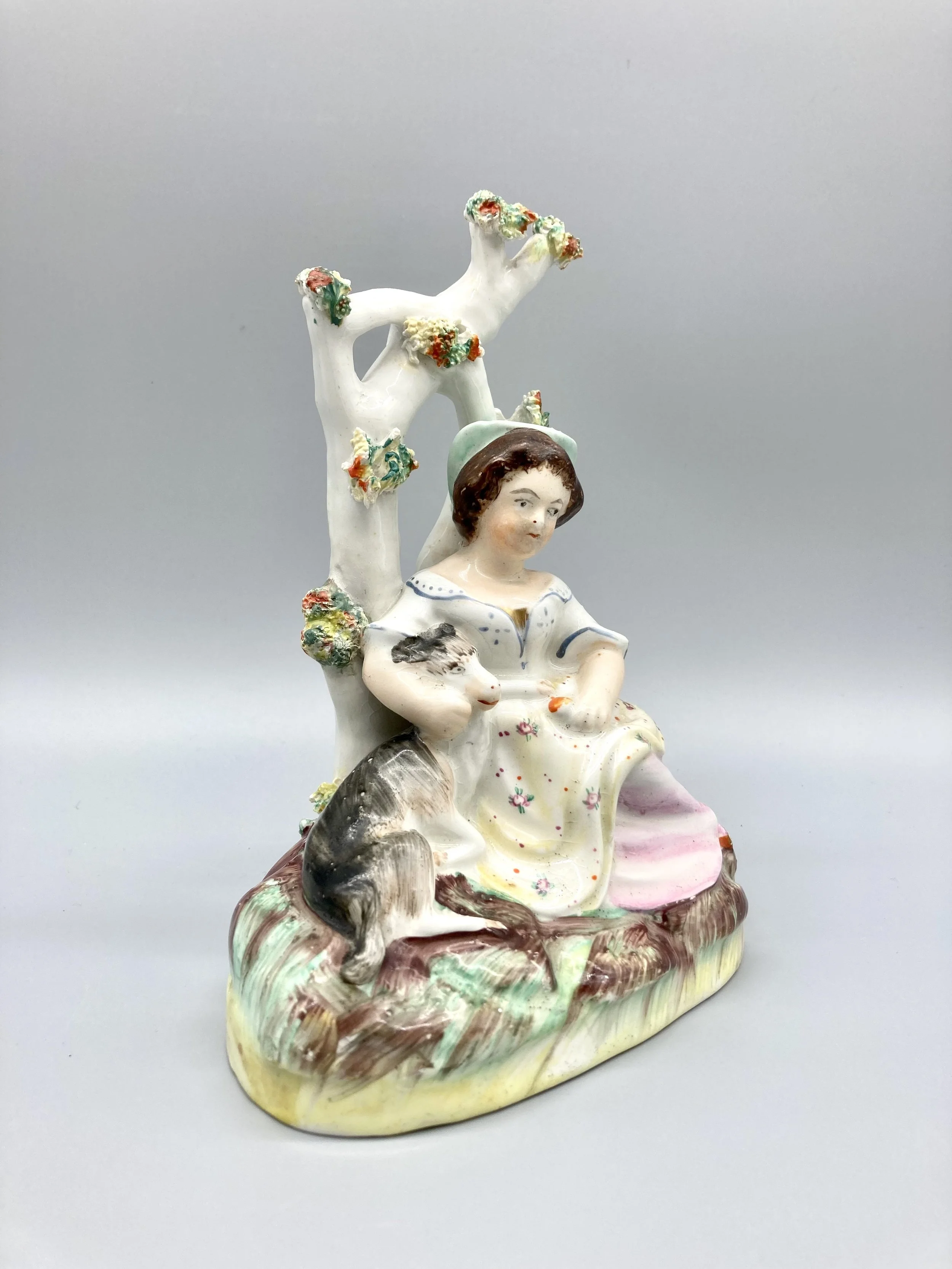 Victorian Staffordshire Pottery Castle, circa 1860-75