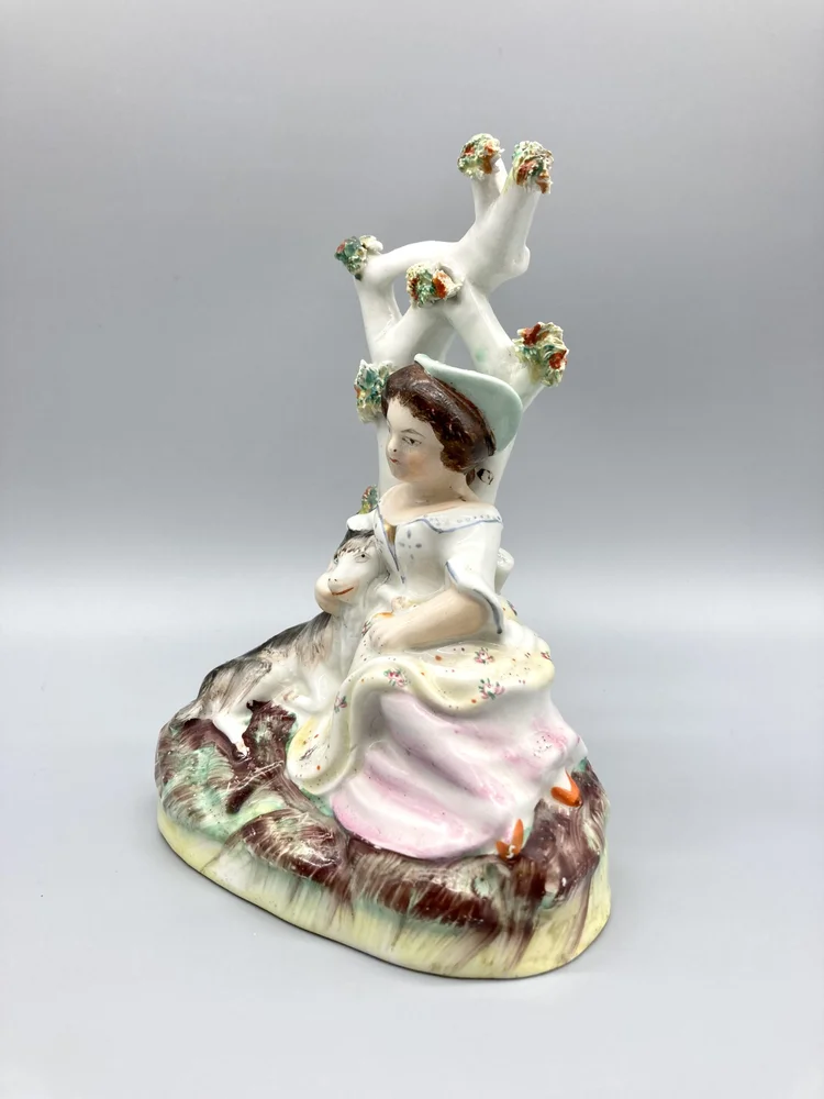 Victorian Staffordshire Pottery Castle, circa 1860-75