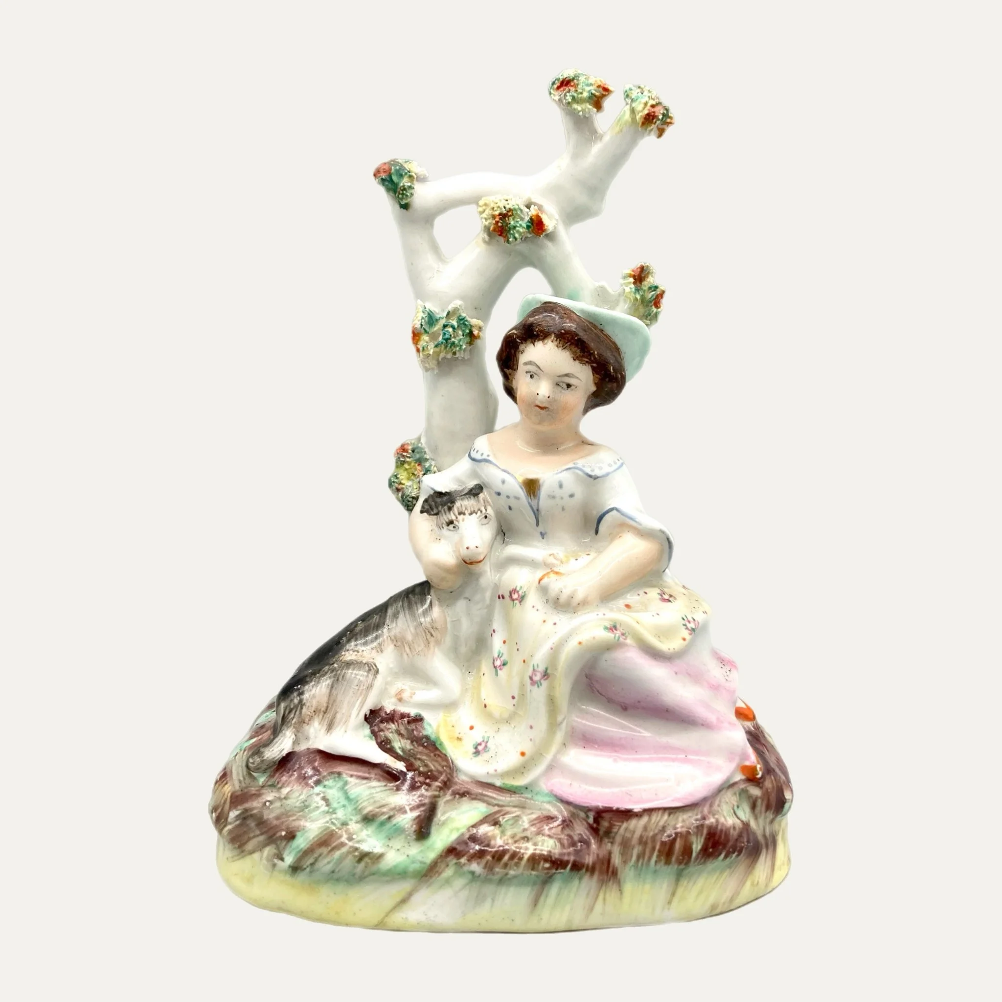 Victorian Staffordshire Pottery Castle, circa 1860-75