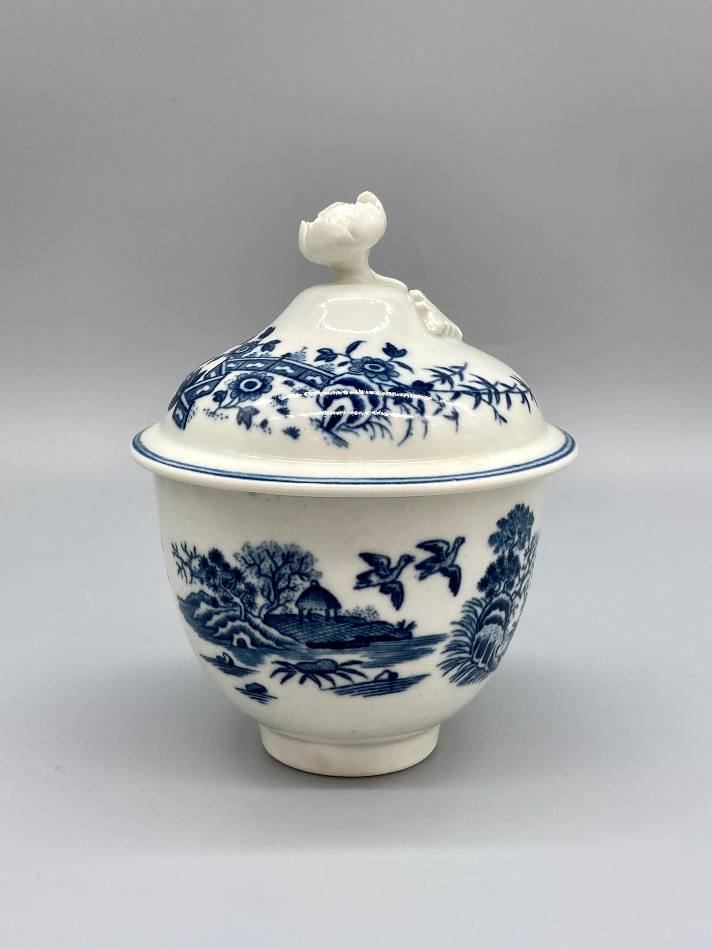 Early Worcester Porcelain Mug, Natural Sprays Pattern, c.1760-70