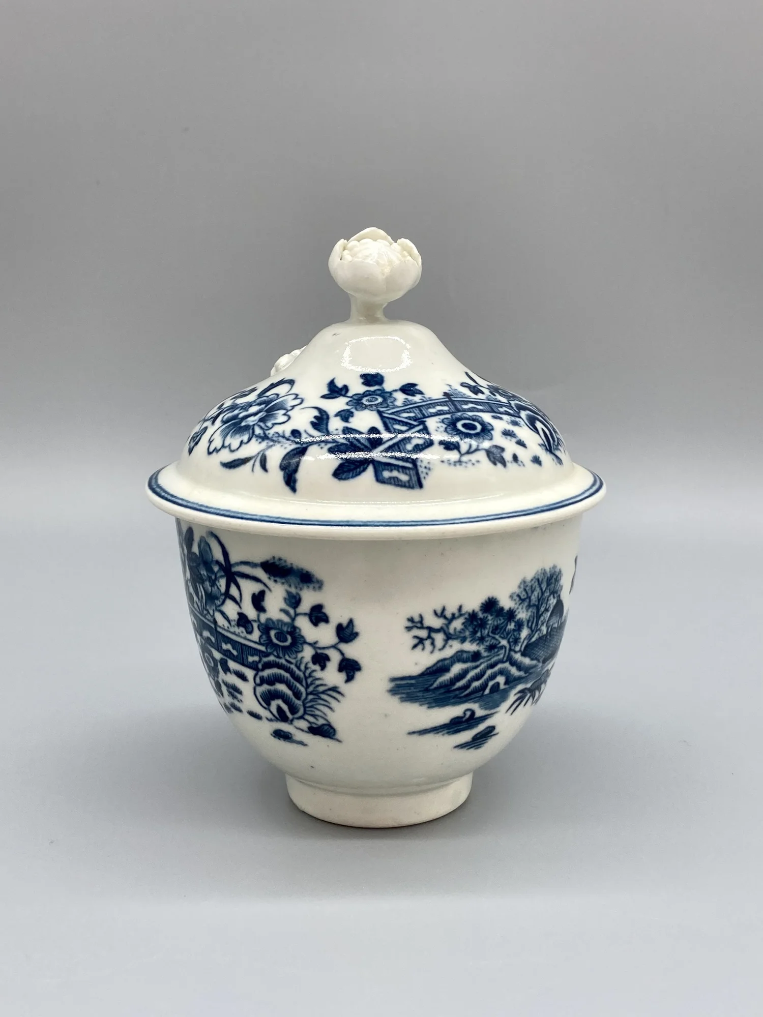 Early Worcester Porcelain Mug, Natural Sprays Pattern, c.1760-70