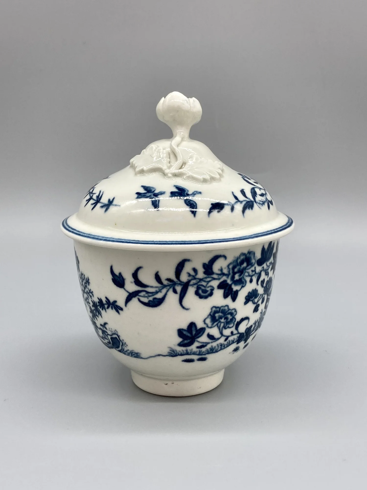 Early Worcester Porcelain Mug, Natural Sprays Pattern, c.1760-70