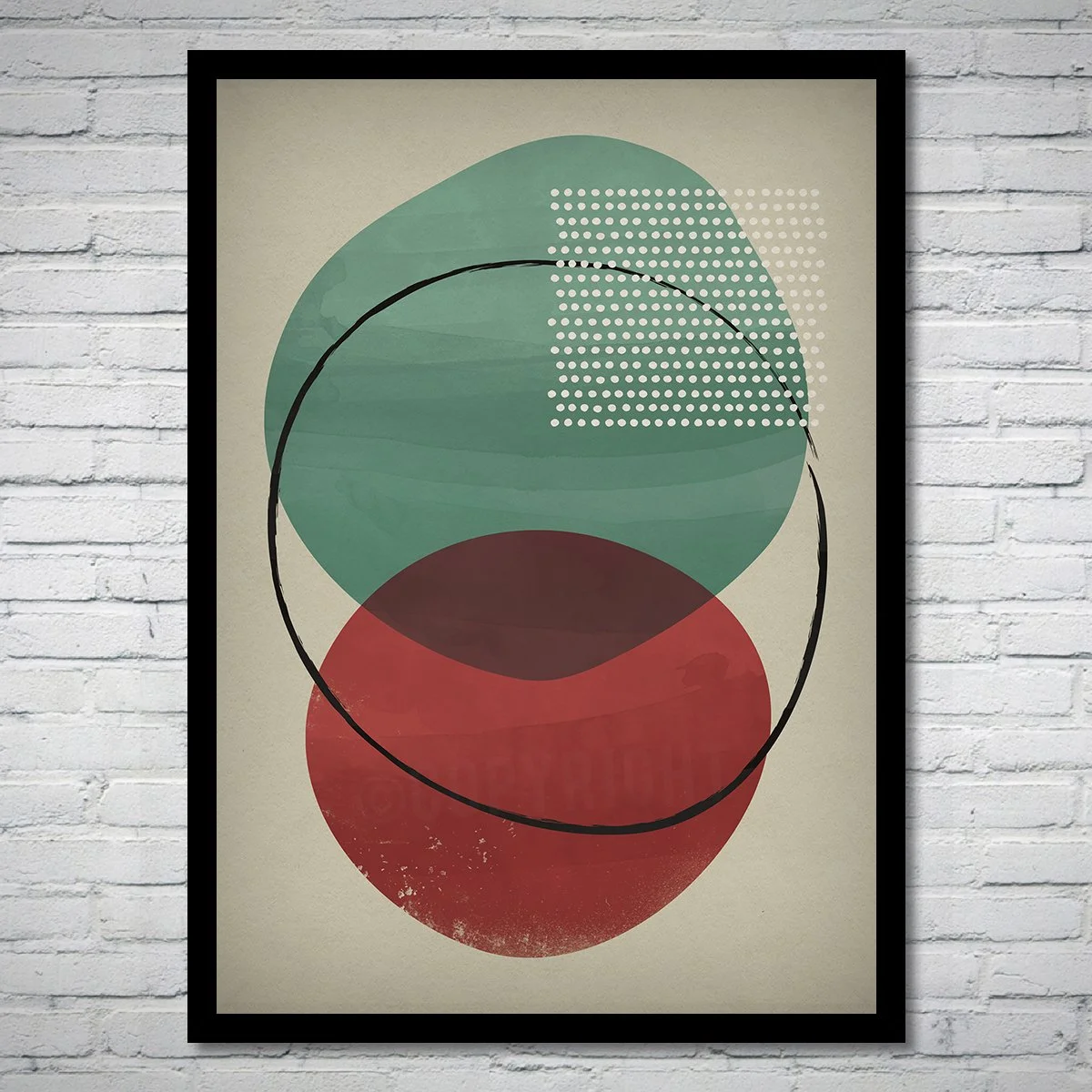 Abstract Geometric 02 Art Print — Left Hand Prints