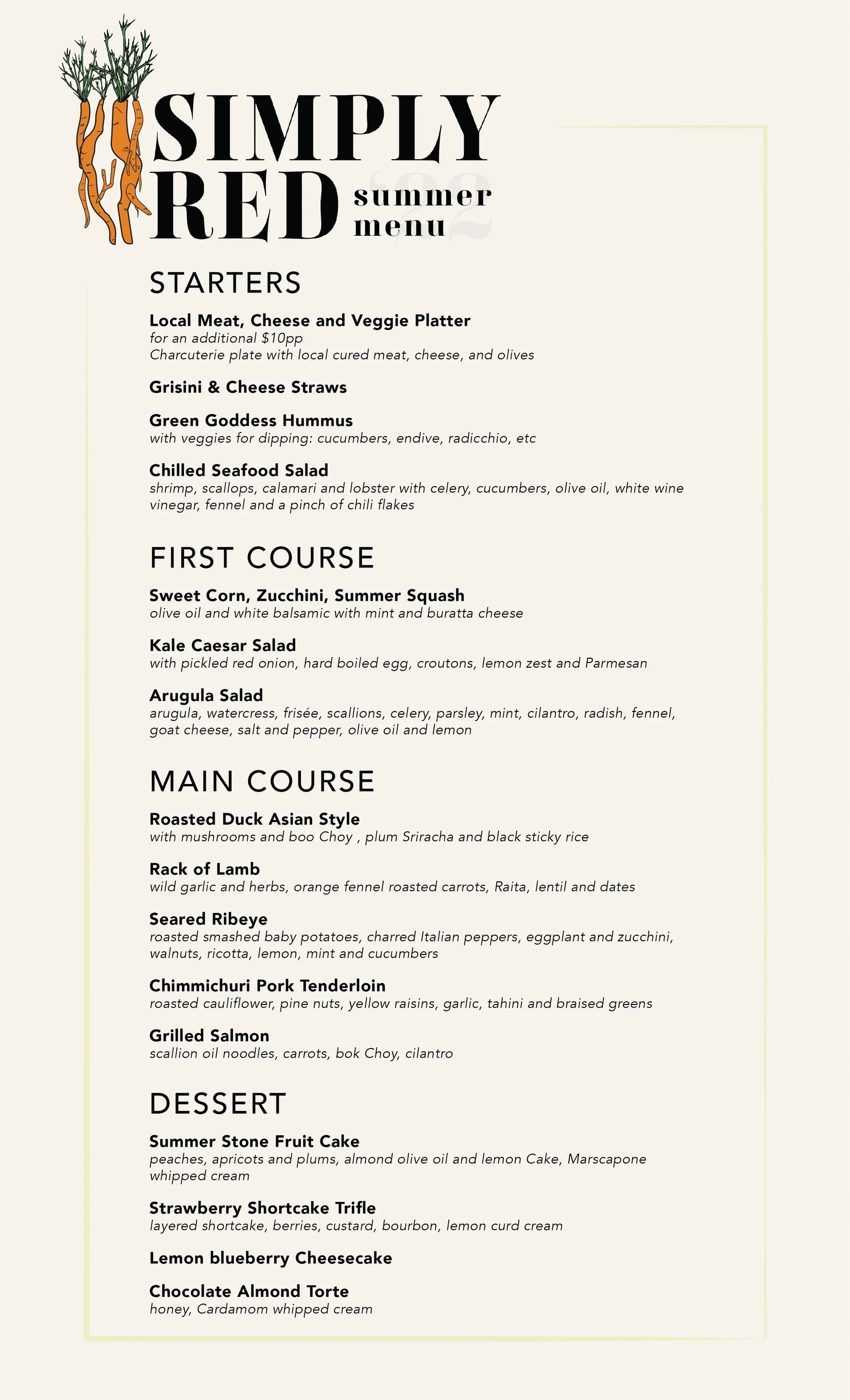 2024 Menus — Samantha Buyskes