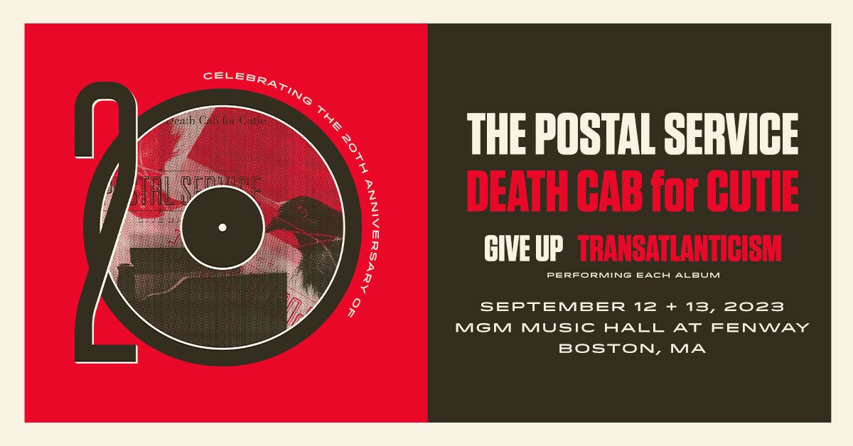 Win Death Cab For Cutie And The Postal Service Tickets 9 13 ONLY Win Death Cab For Cutie And The Postal Service Tickets 9 13 ONLY