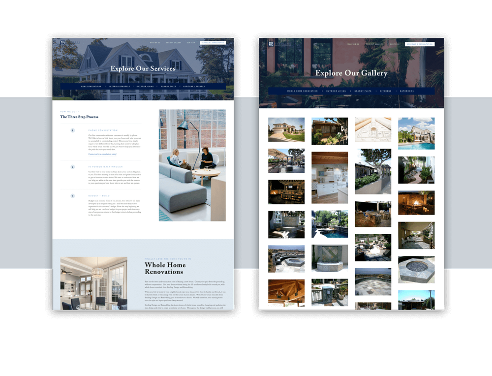 Custom Contractor Website for Sterling By Design — Denver Web Design