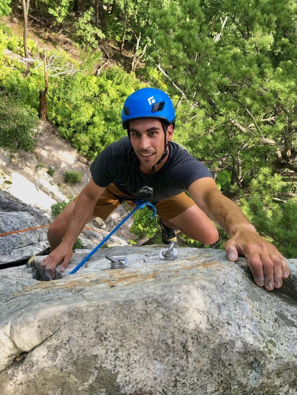Pilot Mountain, NC Climbing - Blue Ridge Mountain Guides