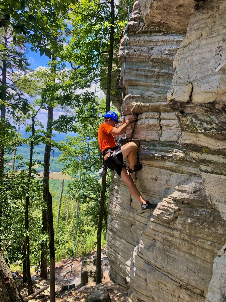 Pilot Mountain, NC Climbing - Blue Ridge Mountain Guides