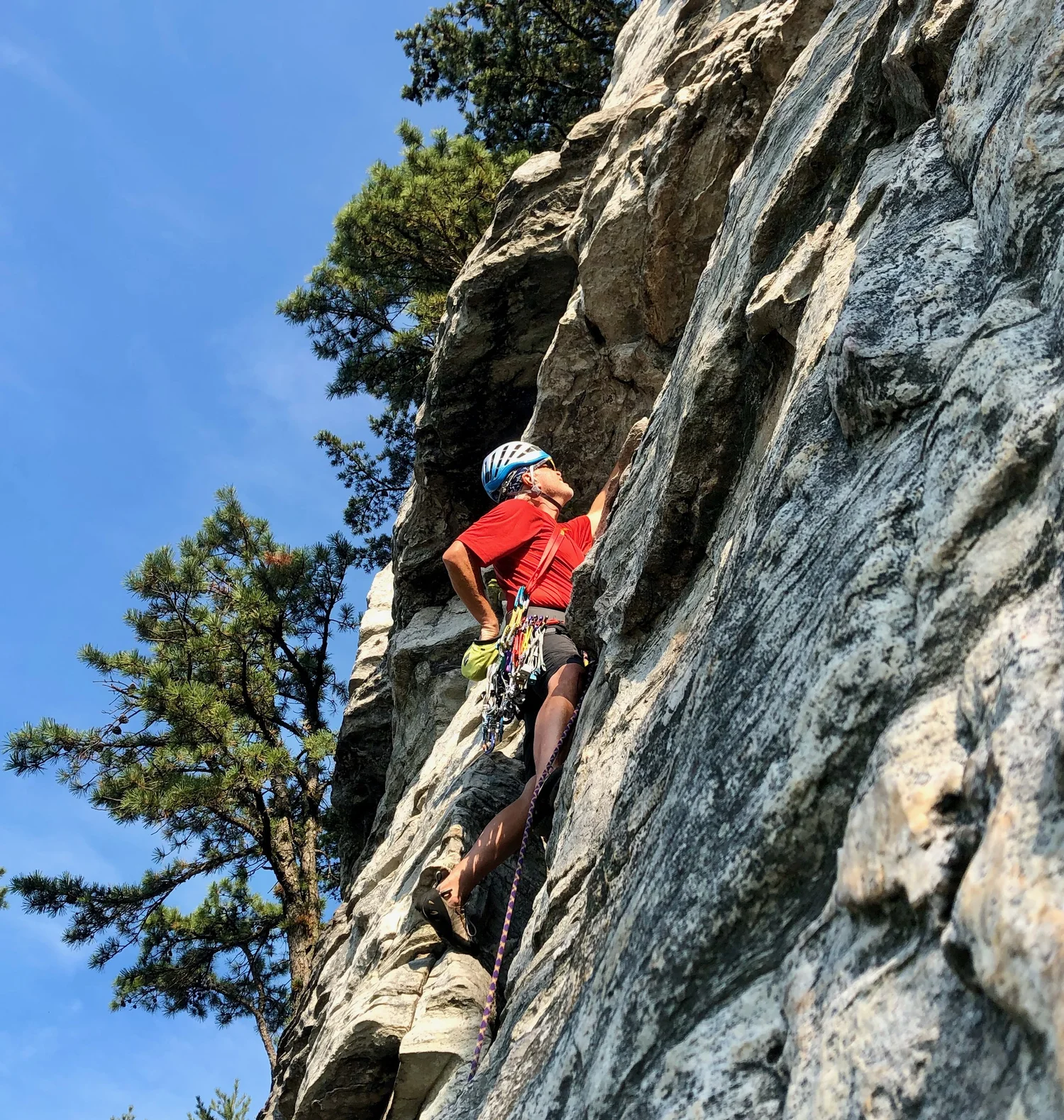 Pilot Mountain, NC Climbing - Blue Ridge Mountain Guides
