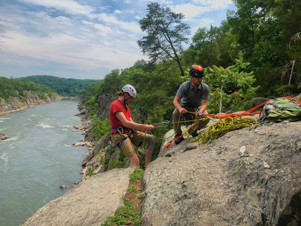 AMGA SPI Course and Assessment - Blue Ridge Mountain Guides