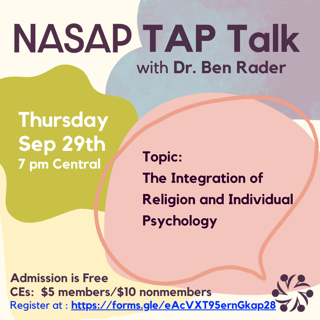 TAP Talks — North American Society for Adlerian Psychology