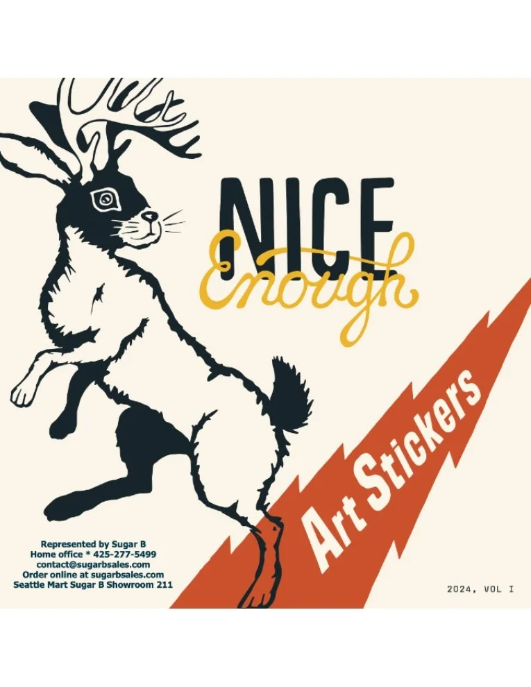 Nice Enough Stickers — Sugar B