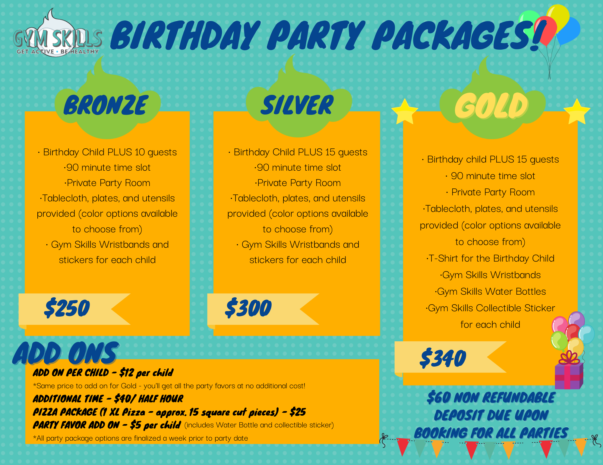 Birthday Parties | Gym Skills