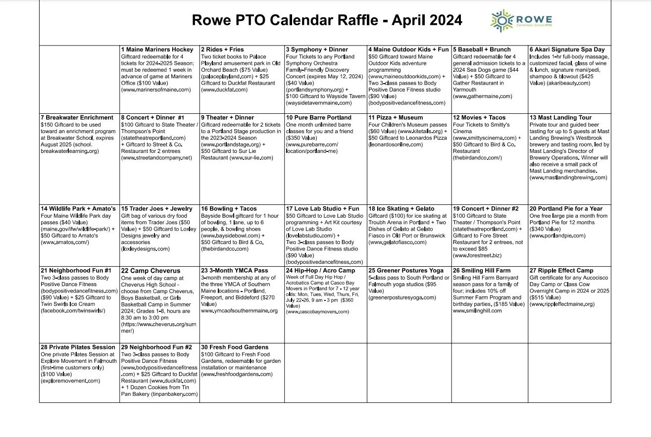 Store 1 — Rowe School PTO