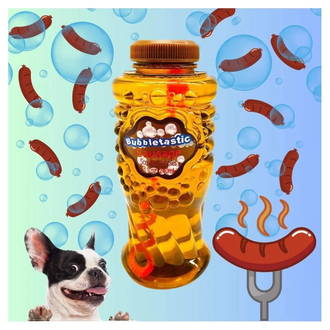 Sausage Bubbles — Scented Dog Bubbles - 100% Non Toxic Bubbles for Dogs