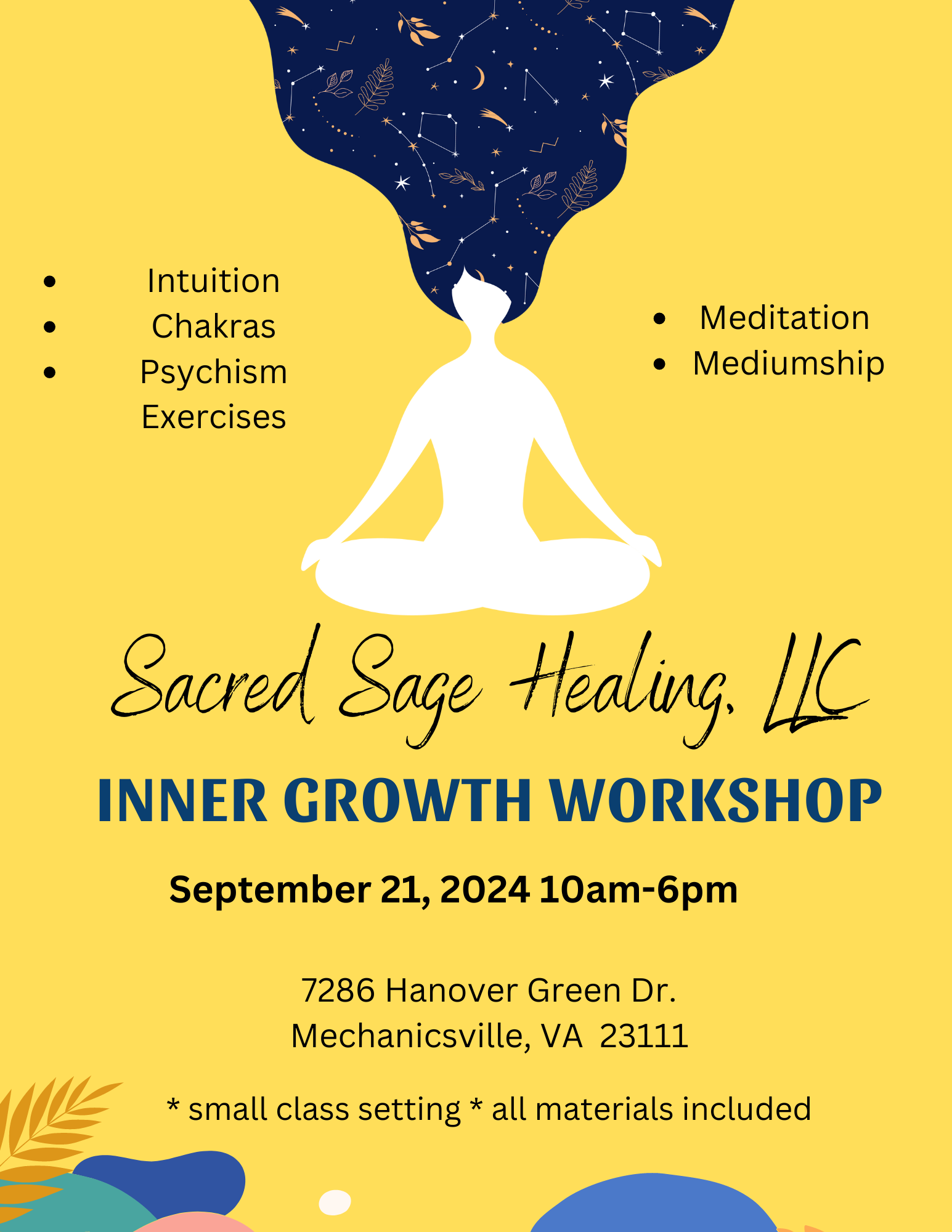 SCHEDULE — Sacred Sage Healing
