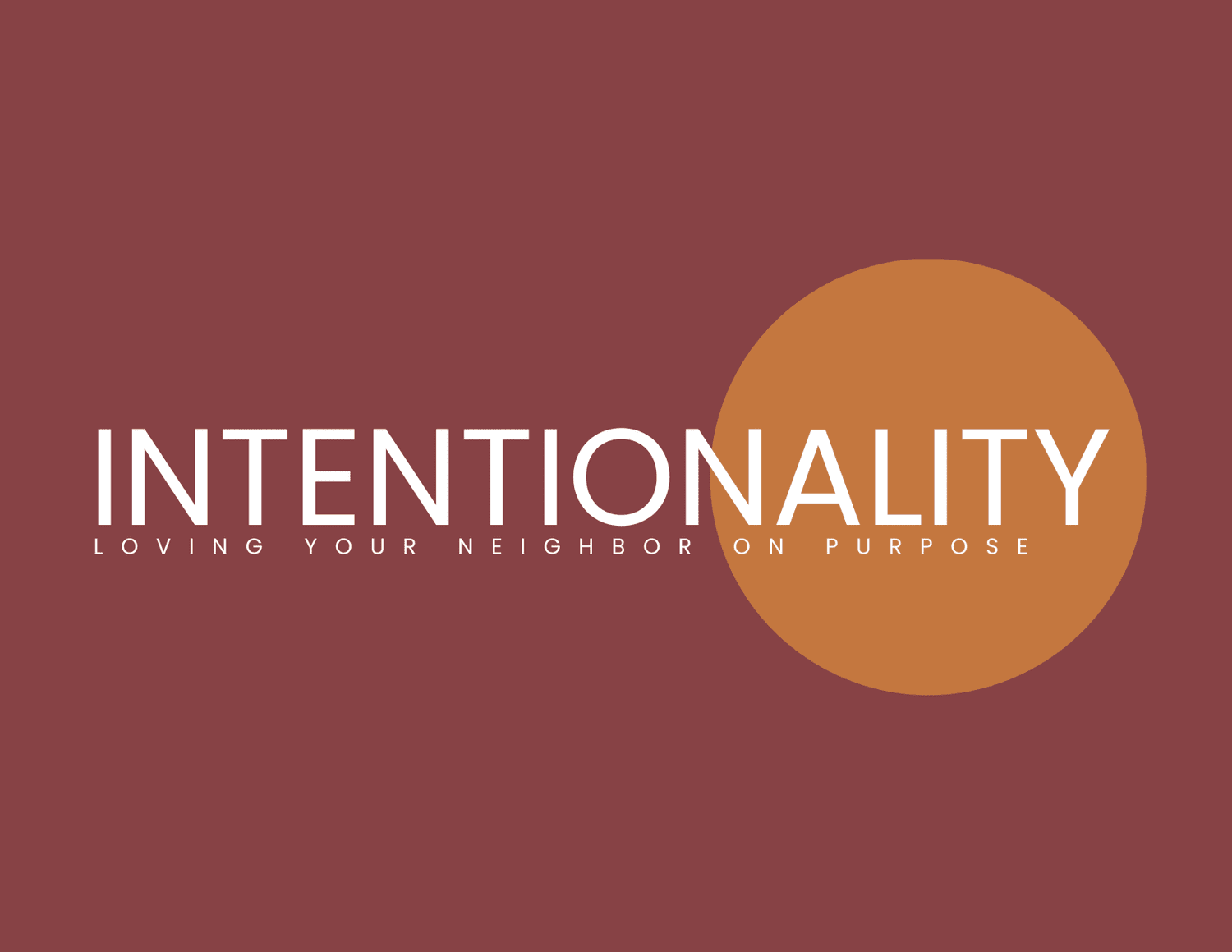 Intentionality - Curriculum — Cross Connection