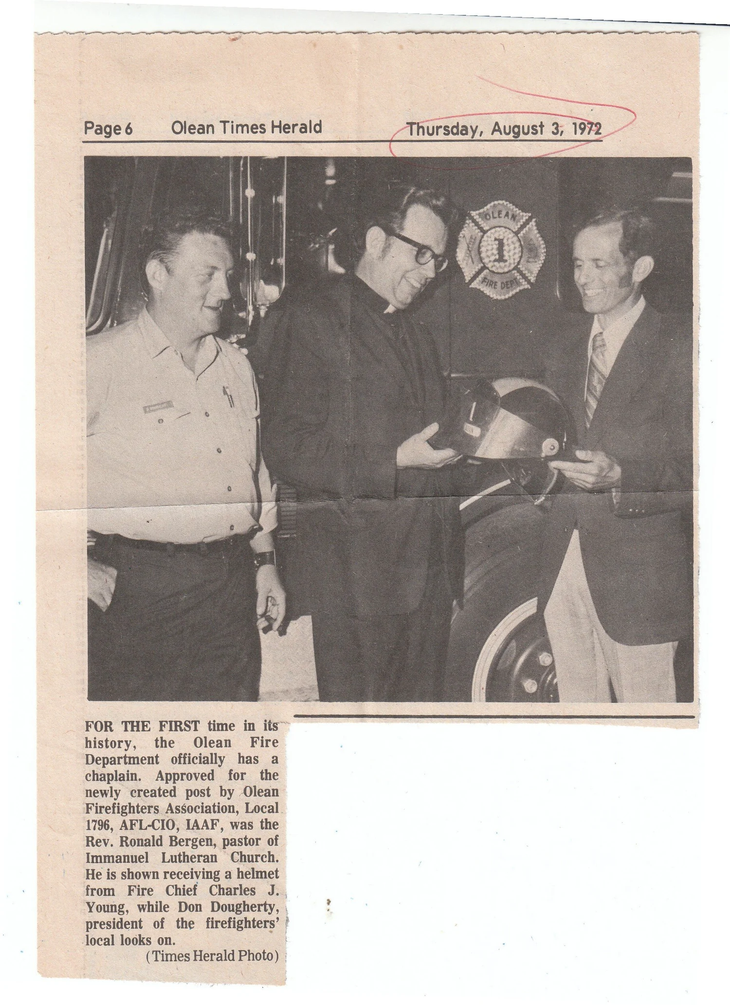 Olean Police and Fire Departments — Olean Historical & Preservation Society