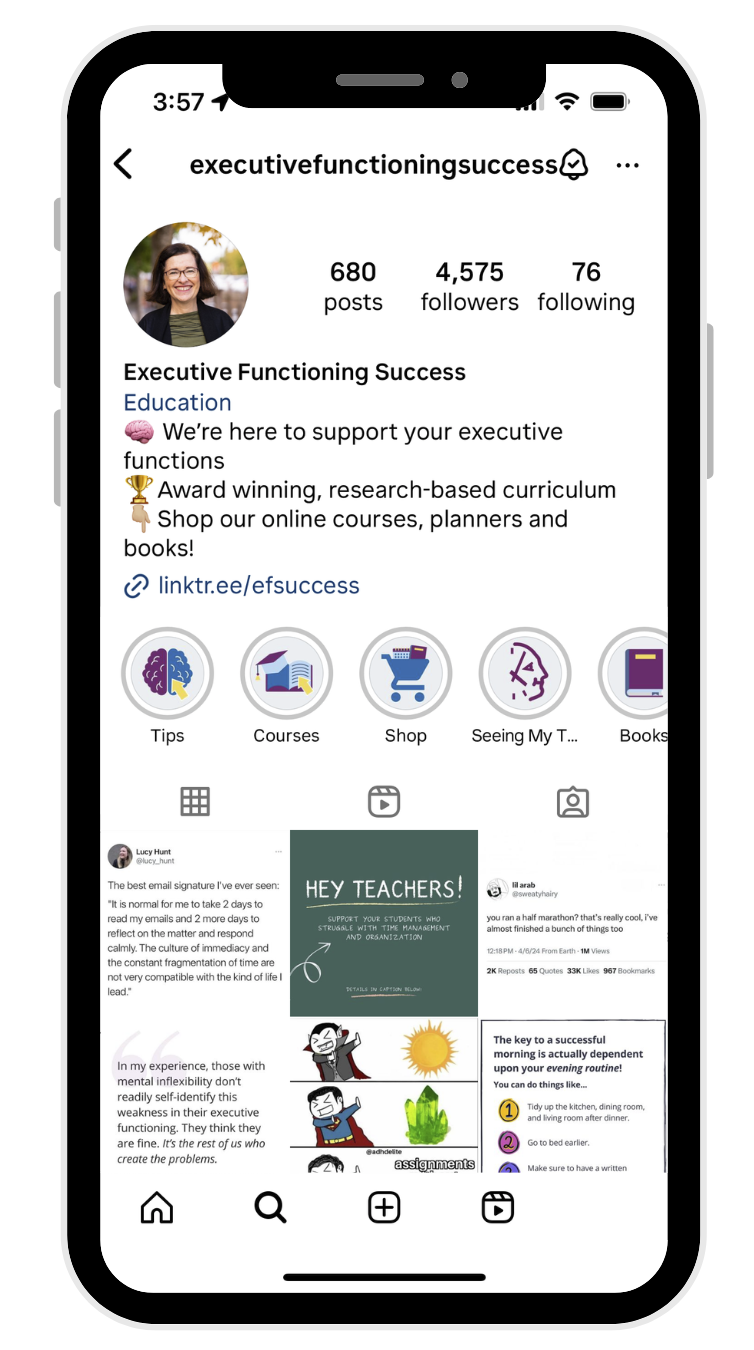 Executive Functioning Success | BISHOP CONTENT STUDIO