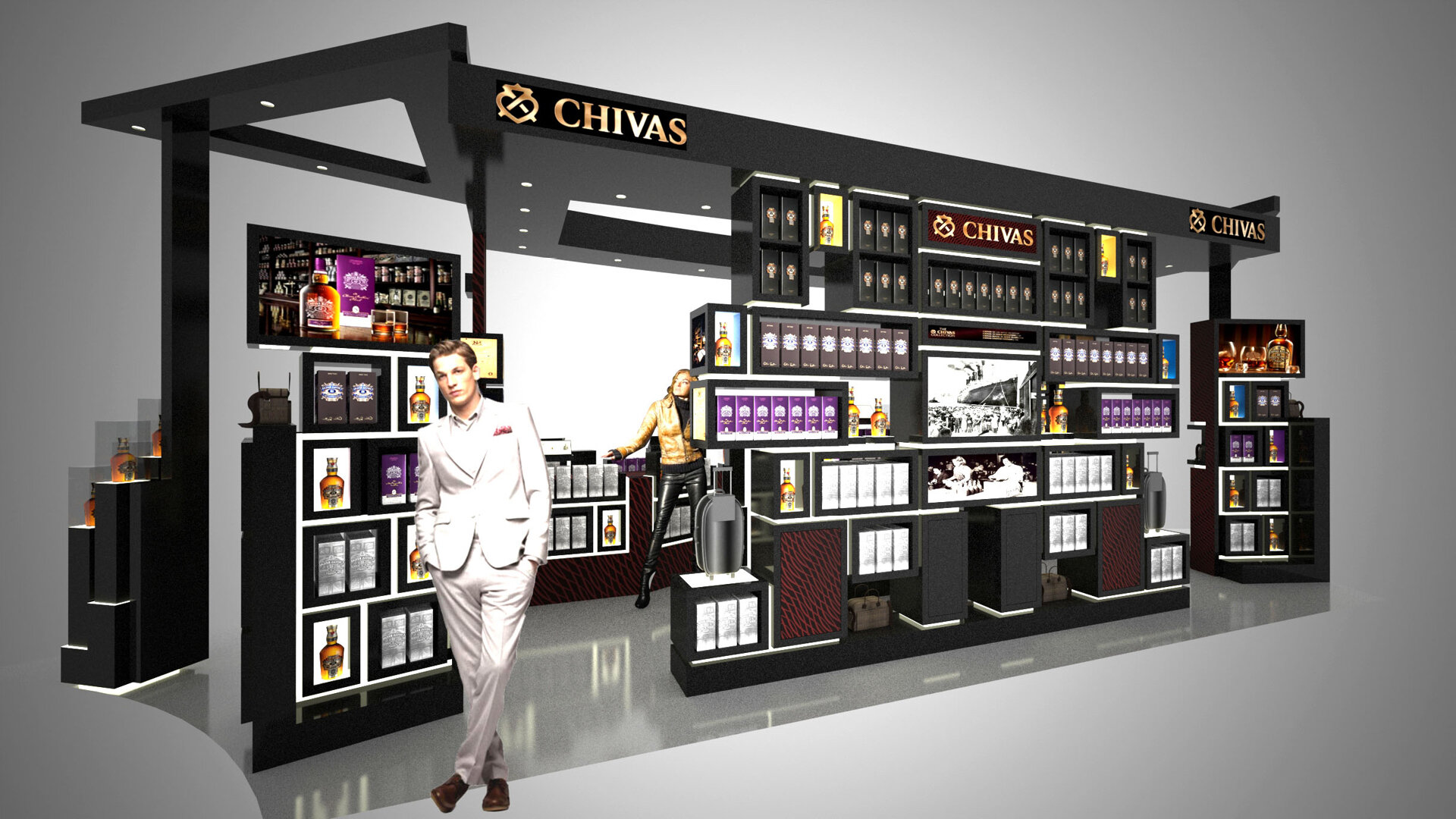 Pernod Ricard Chivas booth - Eraman Kuala Lumpur Airport (KLIA 2 ...