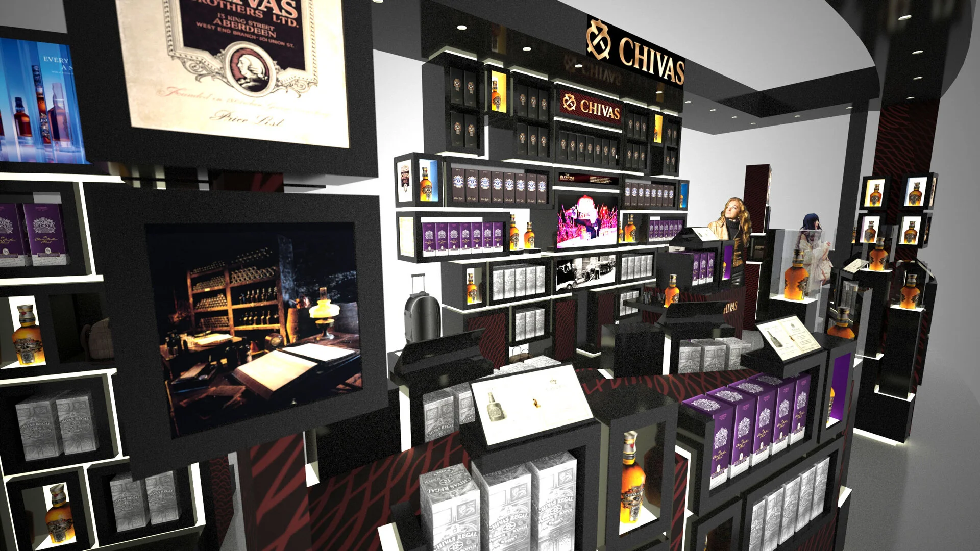 Pernod Ricard Chivas booth - Eraman Kuala Lumpur Airport (KLIA 2 ...