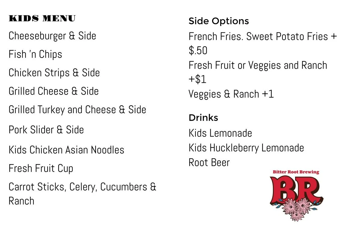 Food — Bitter Root Brewing