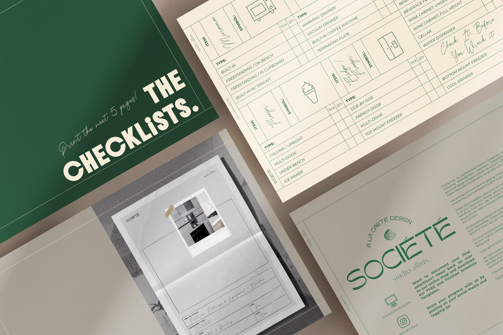Checklist Bundle — Studio Albus: Interior Design Studio + Creative ...