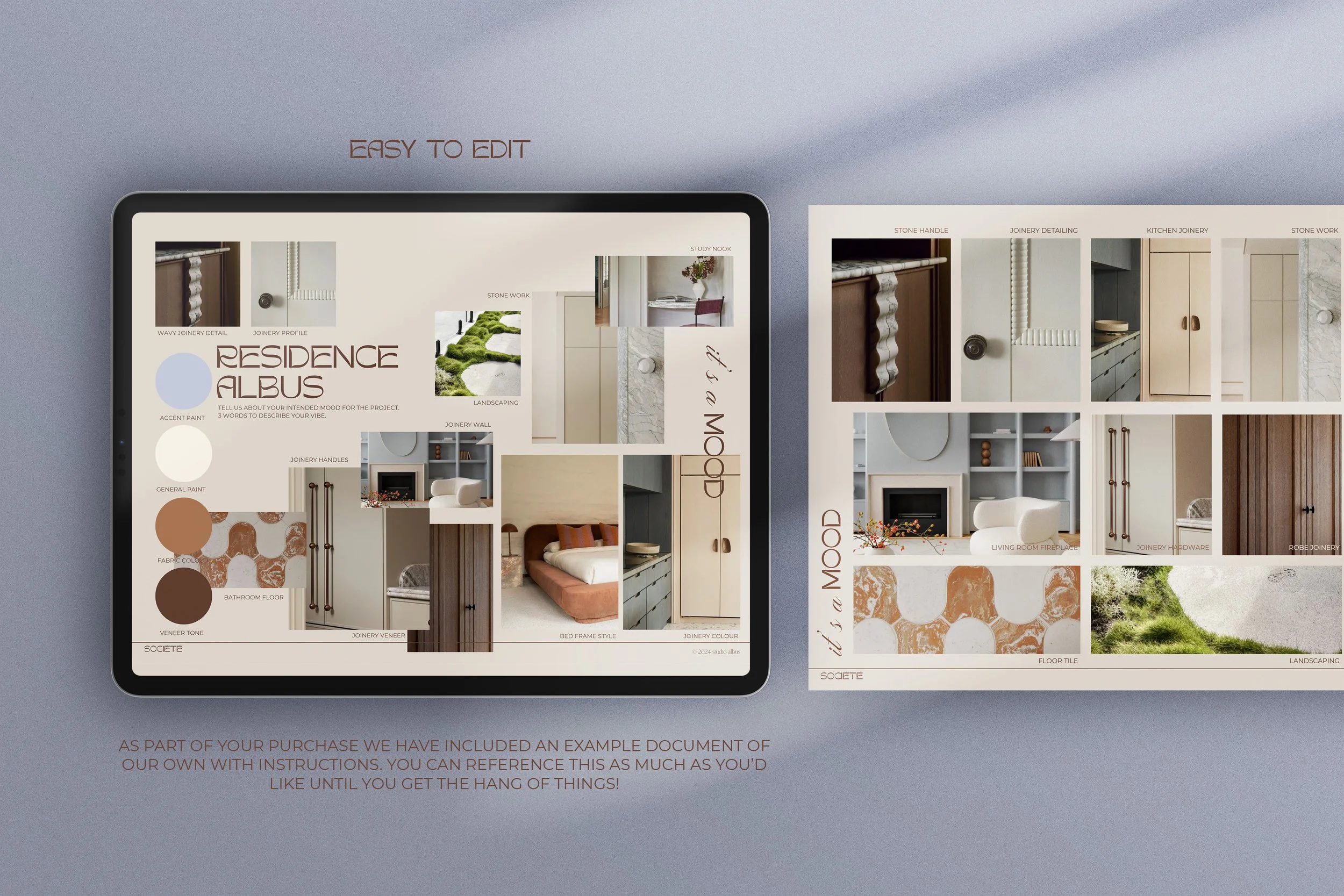 FF&E Schedule Template — Studio Albus: Interior Design Studio + Creative Agency, Sydney