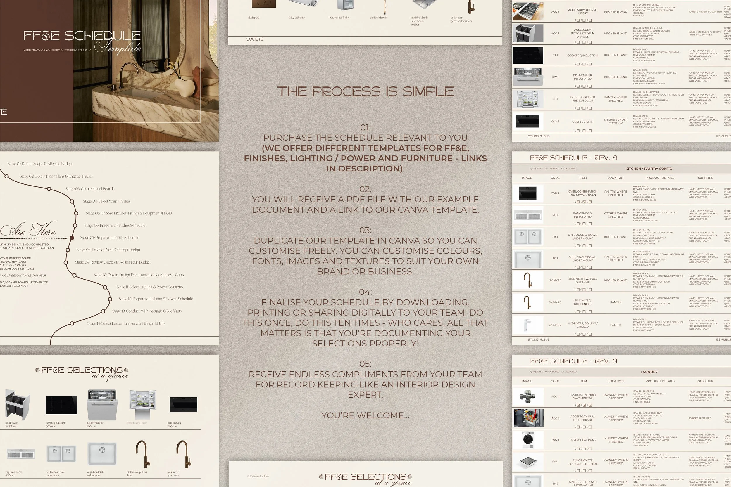 Lighting & Power Schedule Template — Studio Albus: Interior Design ...
