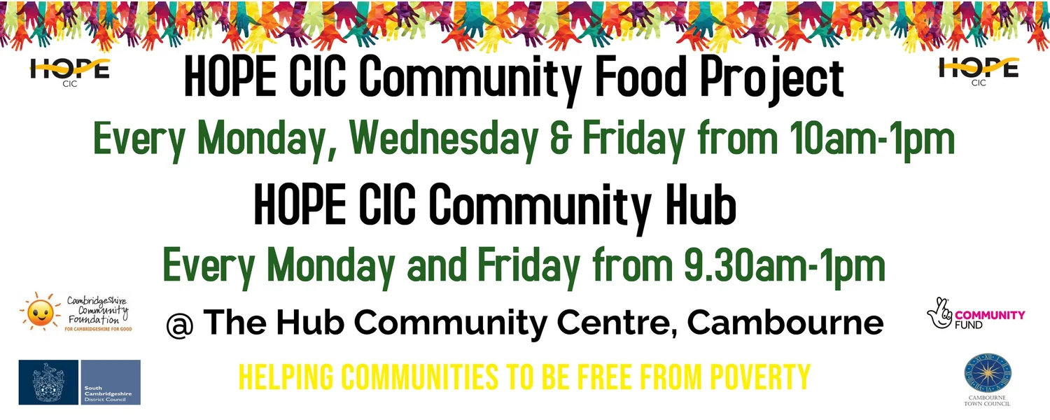 Cambourne Food Project Shop — Hope Against Poverty- Reg No.13003252